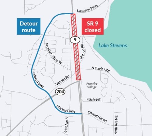 WSDOT closes SR 9 in Lake Stevens until Thursday for roundabout | Flipboard