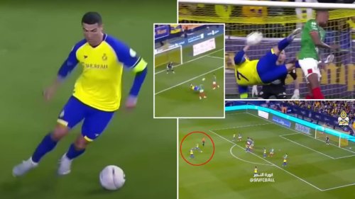 A Compilation Of Cristiano Ronaldos Al Nassr Debut Vs Ettifaq Is