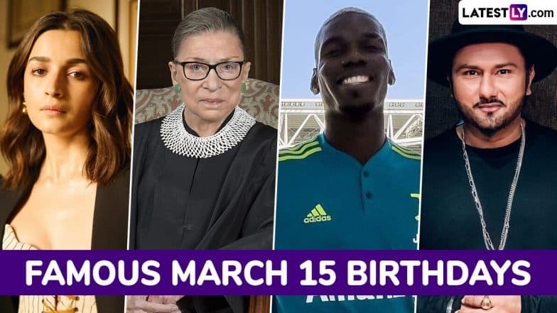 Famous Birthdays on March 15: Alia Bhatt, Ruth Bader Ginsburg, Paul ...