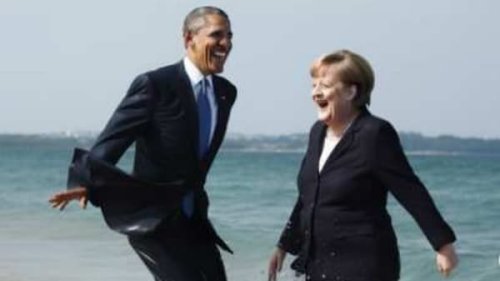 Barack Obama and Angela Merkel's AI-generated beach day post goes viral ...