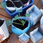 Two ways to make Newspaper Plant Pots: the quick way and the origami ...
