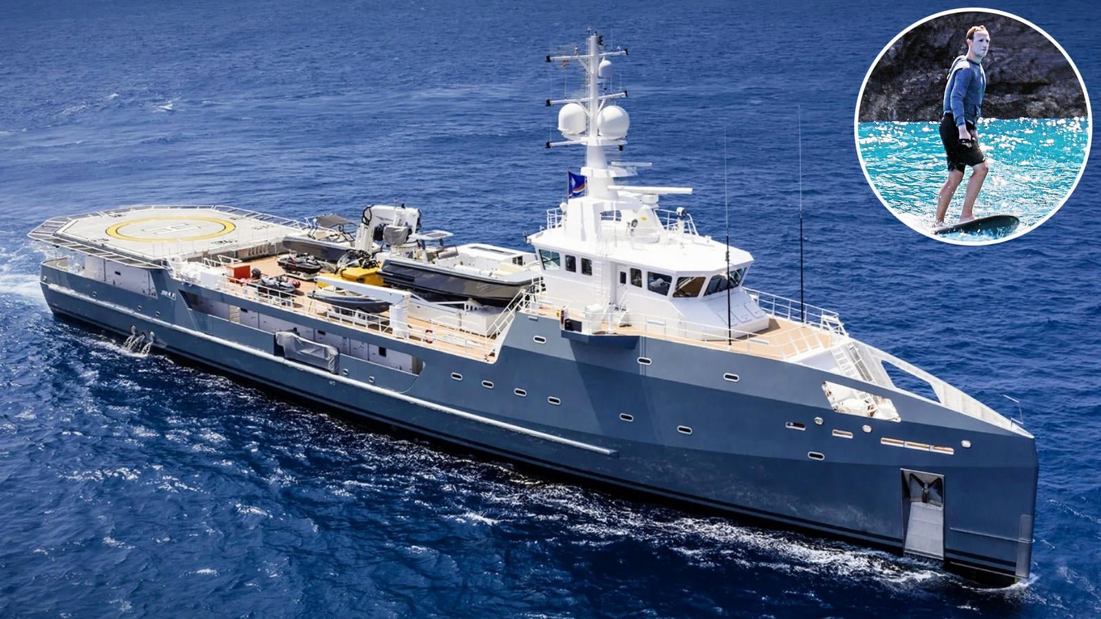 Mark Zuckerberg rushed his support vessel, Wingman, with 20 specialized ...