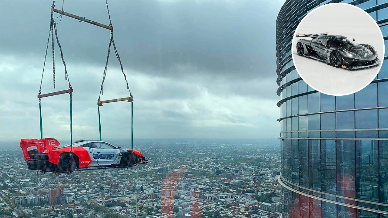 No prizes for guessing what the self-made billionaire who crane lifted ...