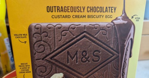 The M&S Custard Cream Easter egg that's 'like gold dust' as shoppers ...