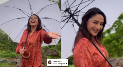 Madhuri Dixit Enjoys Mumbai Rains By Dancing To Mausam Ka Jaadu; Fans Say, ‘Aapki Smile Ka Jadu ...