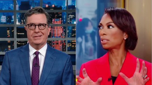 WATCH: Colbert Does Mocking Impression Of Harris Faulkner As He Torches ...