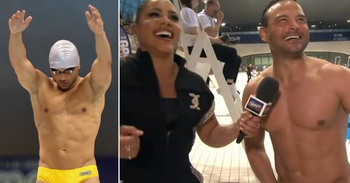 The Games: Ryan Thomas accidentally moons viewers as his Speedos come ...
