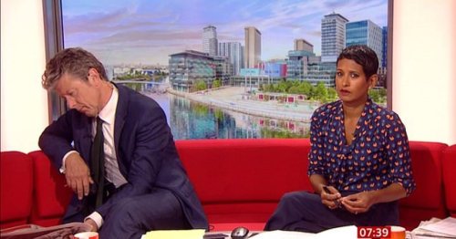 Bbc Breakfasts Naga Munchetty Cheekily Nudges Co Host Charlie Stayt