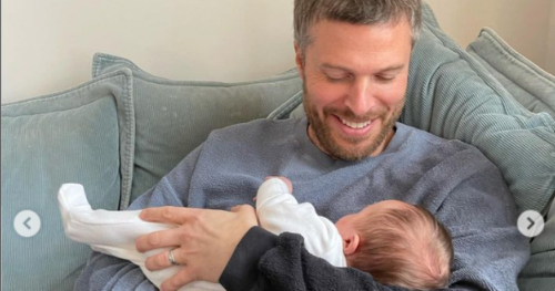 Presenter Rick Edwards welcomes first son with wife Emer Kenny in ...