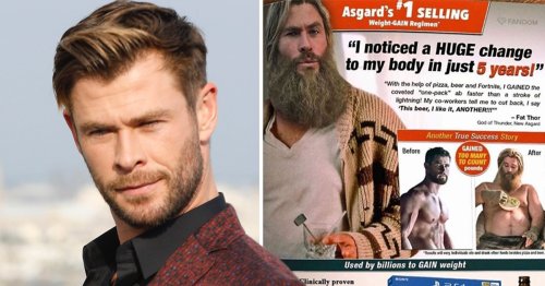 Chris Hemsworth Mocks Thors Weight Gain With ‘fat Advert After
