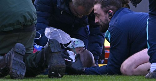 Jean-Philippe Mateta rushed to hospital after he's shockingly kicked in ...