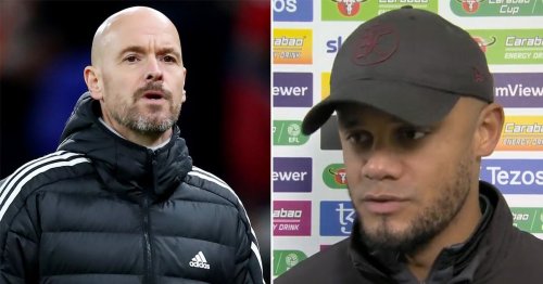 Vincent Kompanys Man Utd Praise Highlights Two Stars Who Erik Ten Hag