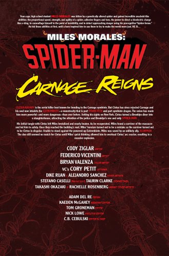 Marvel Comics Exclusive Preview: MILES MORALES: SPIDER-MAN #6 — Carnage ... Marvel Comics Exclusive Preview: MILES MORALES: SPIDER-MAN #6 — Carnage ...