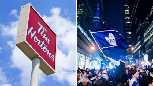 Tim Hortons Launched A Toronto Maple Leafs Special Edition Donut & Here ...
