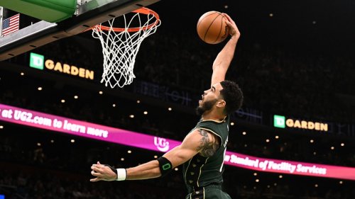 This Photo of Jayson Tatum's Massive Dunk on Giannis Antetokounmpo Is ...
