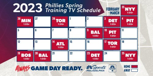 Here is the Phillies' 2023 spring training TV schedule | Flipboard