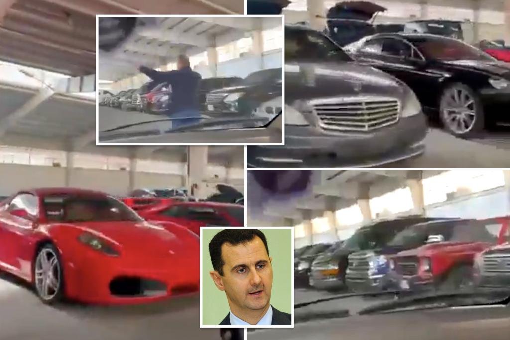Bashar Al-Assad’s private fleet of luxury cars revealed as Syrians loot ...