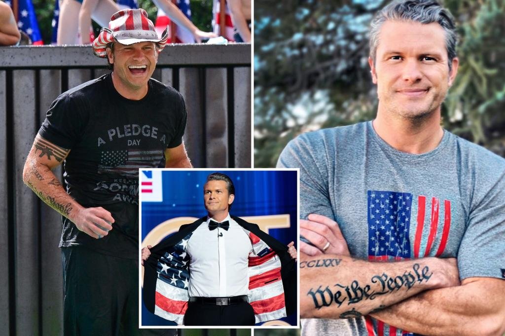 The tattooed Secretary of Defense: Here is all of Pete Hegseth’s ink ...