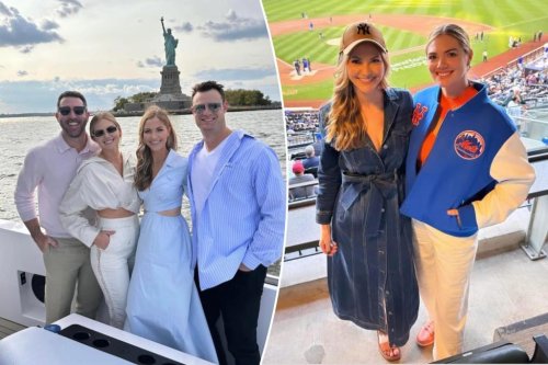Justin Verlander’s wife Kate Upton, Gerrit Cole’s wife Amy hang at ...