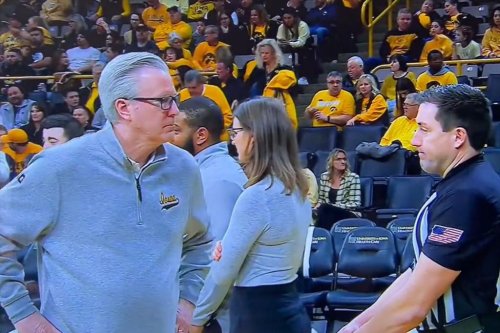 Iowa’s Fran McCaffery initiates awkward stare down with referee | Flipboard