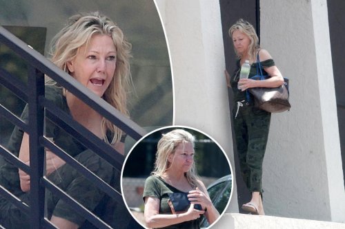 Heather Locklear seen balancing on ledge, talking to herself in ...