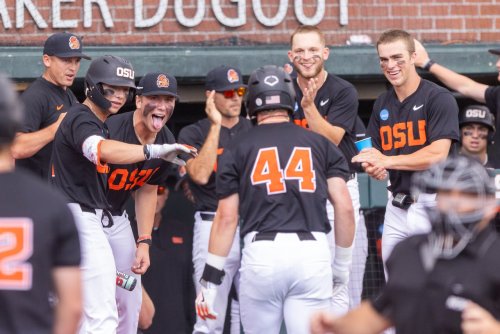 Oregon State bashes way to pair of wins in record-setting double-header ...