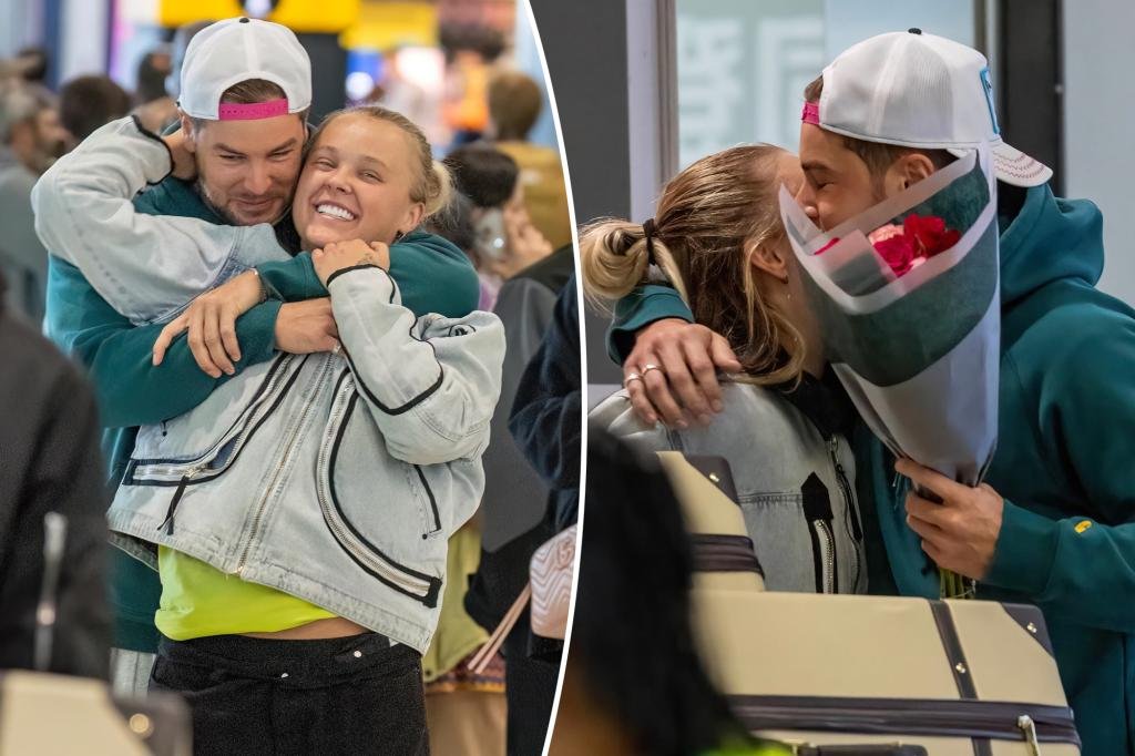 JoJo Siwa and Chris Hughes have affectionate reunion in London after confirming romance with a ...