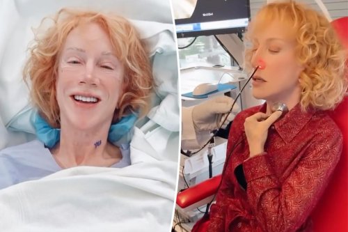 Kathy Griffin shares before and after footage from vocal cord surgery ...