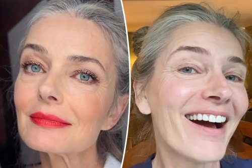 Paulina Porizkova shows off ‘58-year-old face’ with and without makeup ...