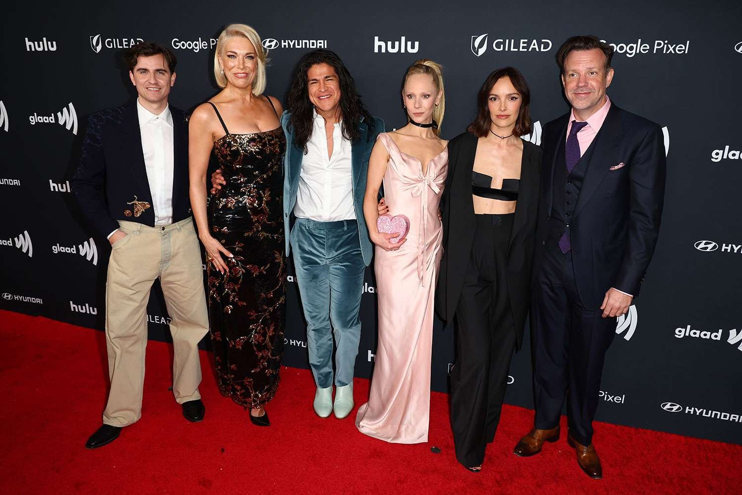 Jason Sudeikis Hannah Waddingham And Ted Lasso Reunite At Glaad Media