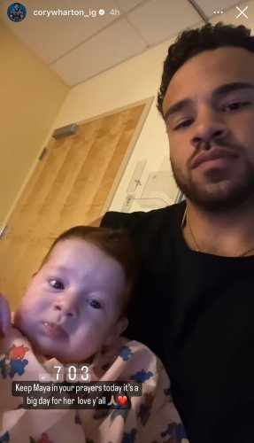 Cory Wharton Asks for Prayers as Daughter Maya Prepares for Open Heart ...
