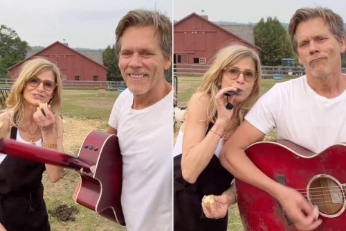 Kevin Bacon and Kyra Sedgwick delight with their farm rendition of ...