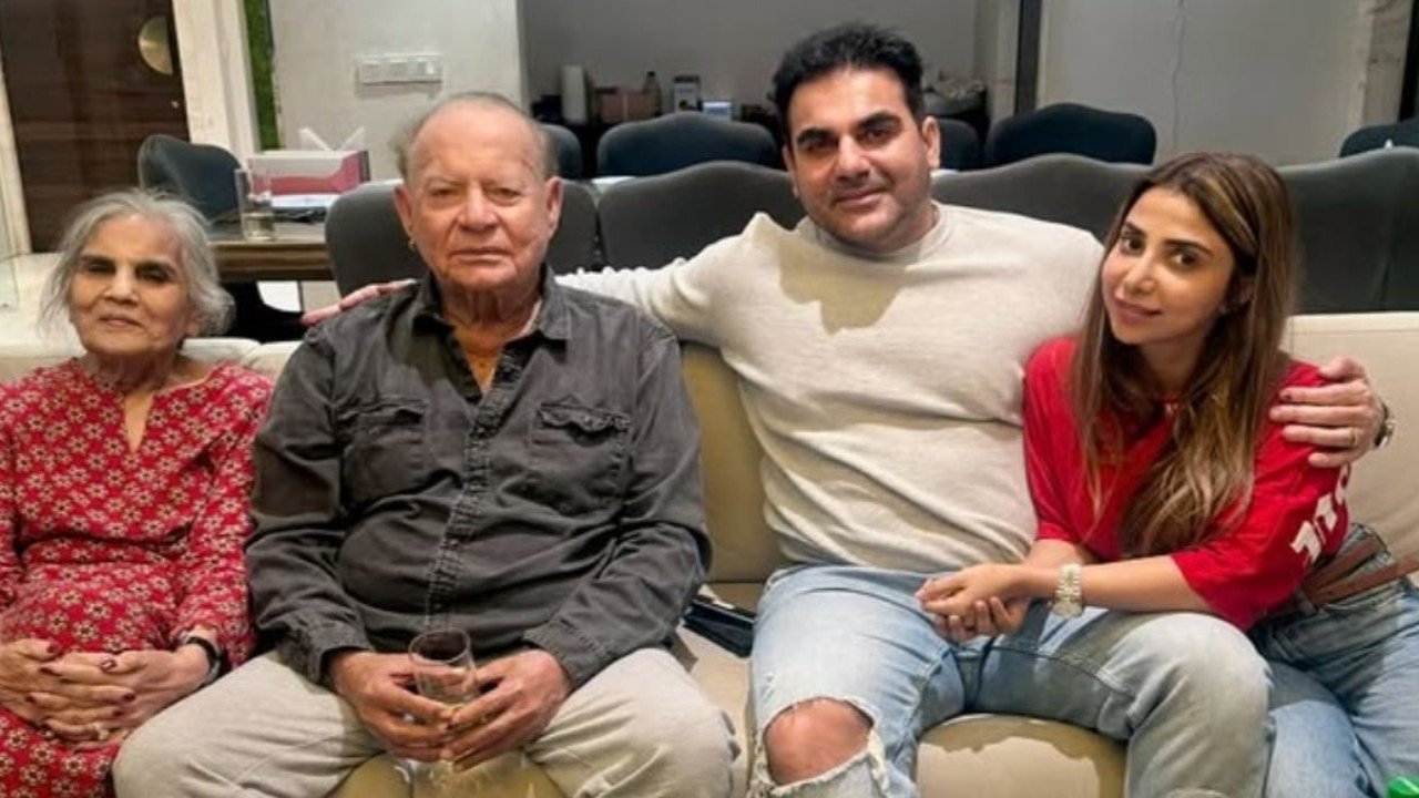 Arbaaz Khan’s latest PIC ft. pregnant wife Sshura Khan, parents Salim ...