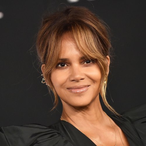 Halle Berry Is Serving In A Silky Low-Cut Gown With A Dangerously High ...
