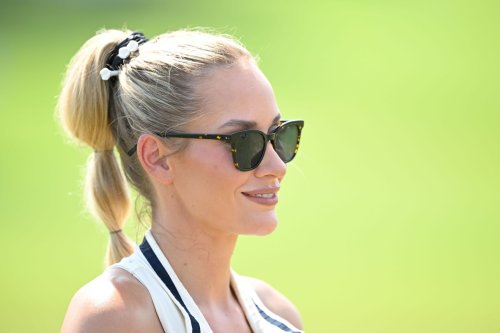 Paige Spiranac shows off tan lines as she goes braless to model risque ...