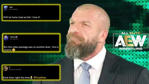Hhh Triple H At Home Mad As Hell Twitter Explodes To Aew Teasing