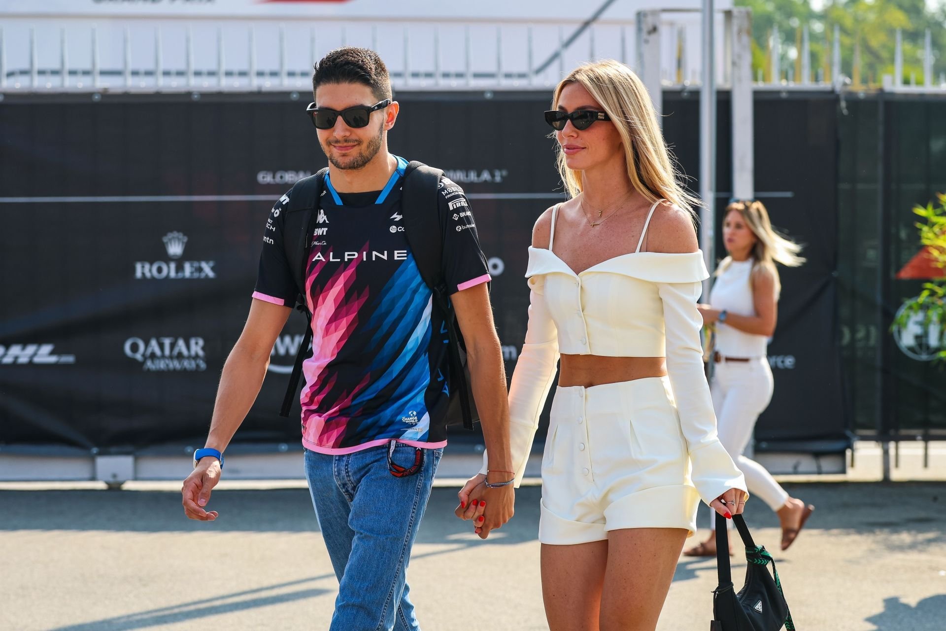 Esteban Ocon’s girlfriend drops 3-word reaction to her stunning black ...
