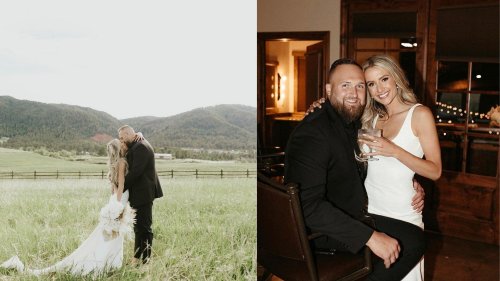 IN PHOTOS: Chargers target Dalton Risner celebrates anniversary with ...