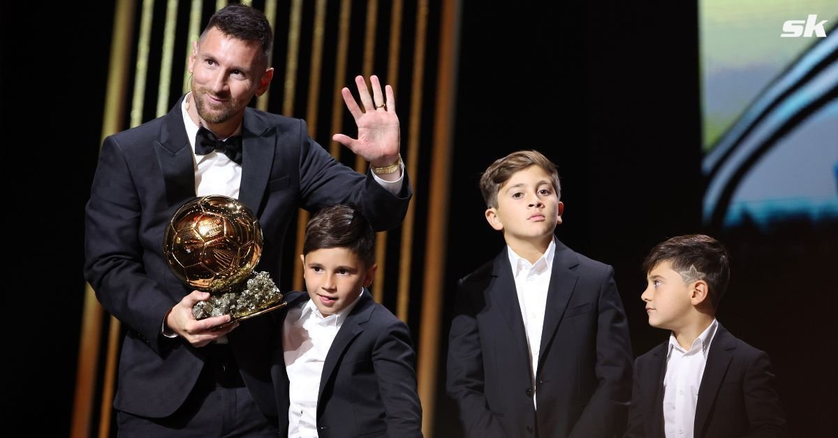 Lionel Messi's reaction spotted as he watches sons Ciro and Thiago lift ...