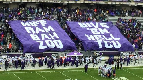 ‘C’ stands for ‘Christian,’ TCU. So why let Frogs fans fly a ‘Give ‘em ...