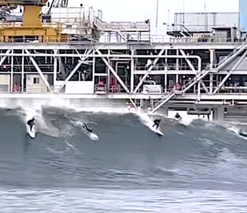 Massive Waves Break at Offshore SoCal Oil Rig (Watch) | Flipboard