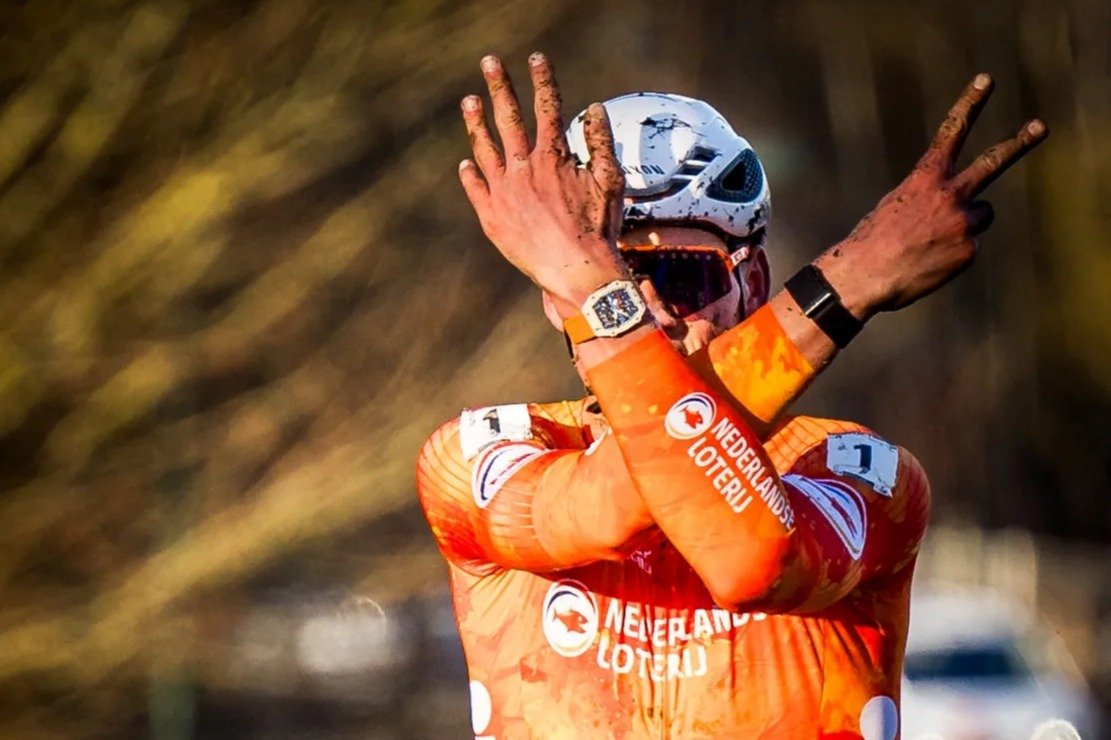 Dutch Olympic cyclist races with mud soaked £250k watch after £415k ...