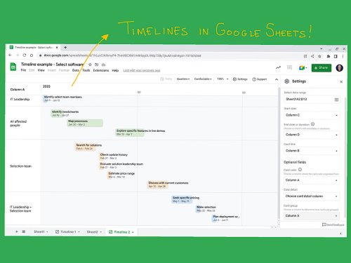 How To Create A Timeline In Google Sheets Flipboard