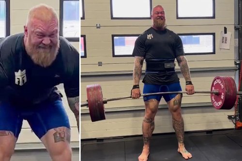 'Thor' Bjornsson shows insane strength by lifting weight of entire ...