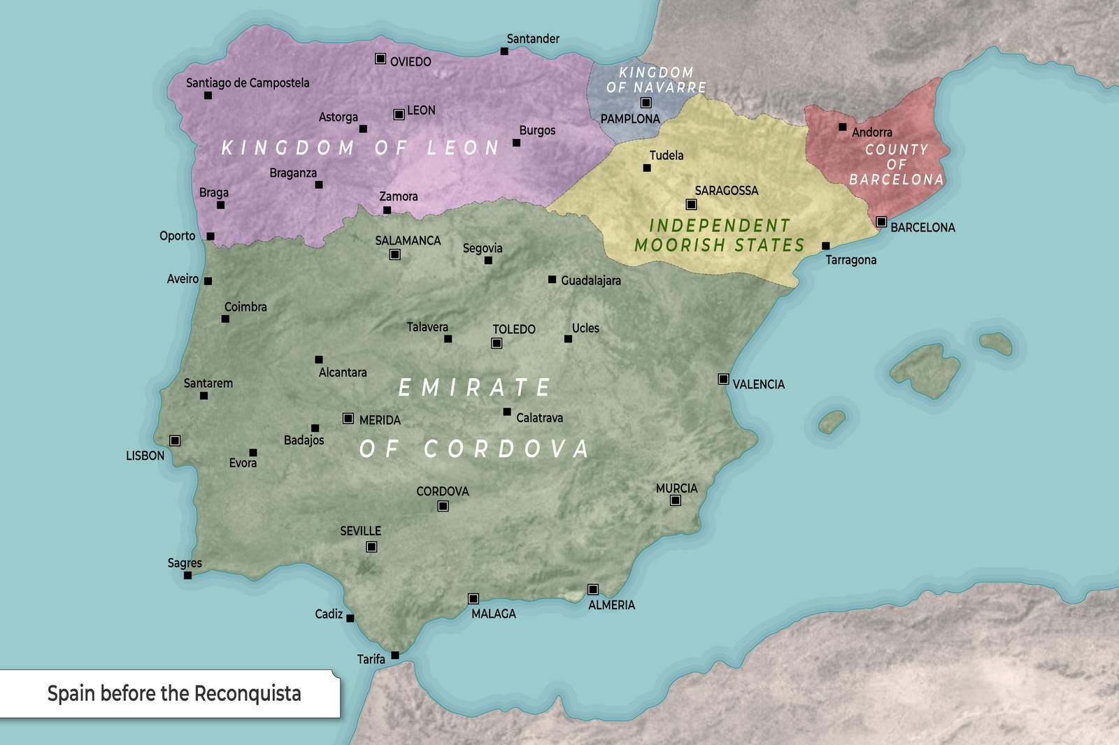 Map: Spain Before the Reconquista (Free Download) || TheCollector ...