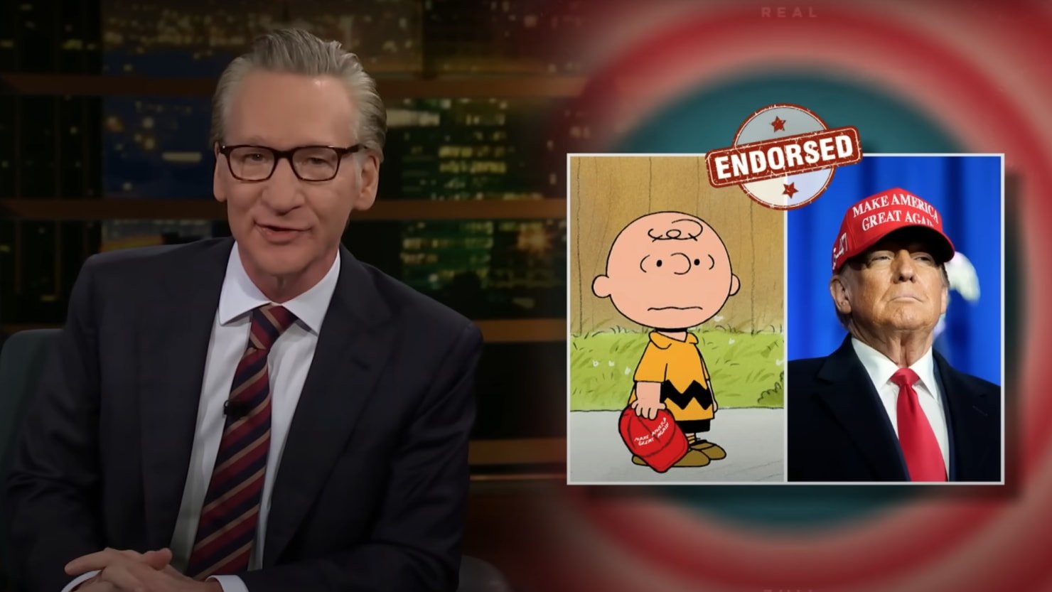 Bill Maher Skewers Donald Trump’s Endorsement From Snoopy | Flipboard