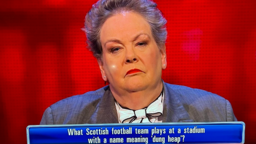 Awkard moment on The Chase when the Governess thinks Gers' stadium ...