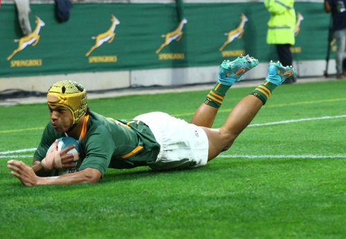 Watch: Kurt-Lee Arendse scores an all-time Springbok try | Flipboard Watch: Kurt-Lee Arendse scores an all-time Springbok try | Flipboard