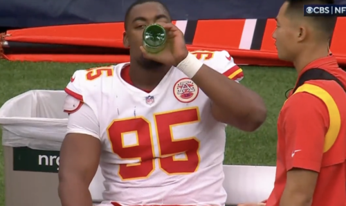 Look: NFL Fans Thought Player Was Drinking Beer On Bench | Flipboard