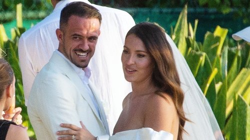 Aston Villa ace Danny Ings marries stunning partner Anastasia in ...
